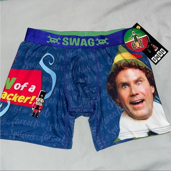 Swag | Underwear & Socks | Mens Christmas Buddy The Elf Boxer Briefs ...